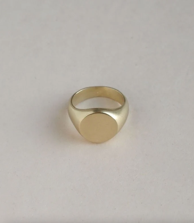 Signet Ring - Round by Satomi Studio | Botanic and Luxe