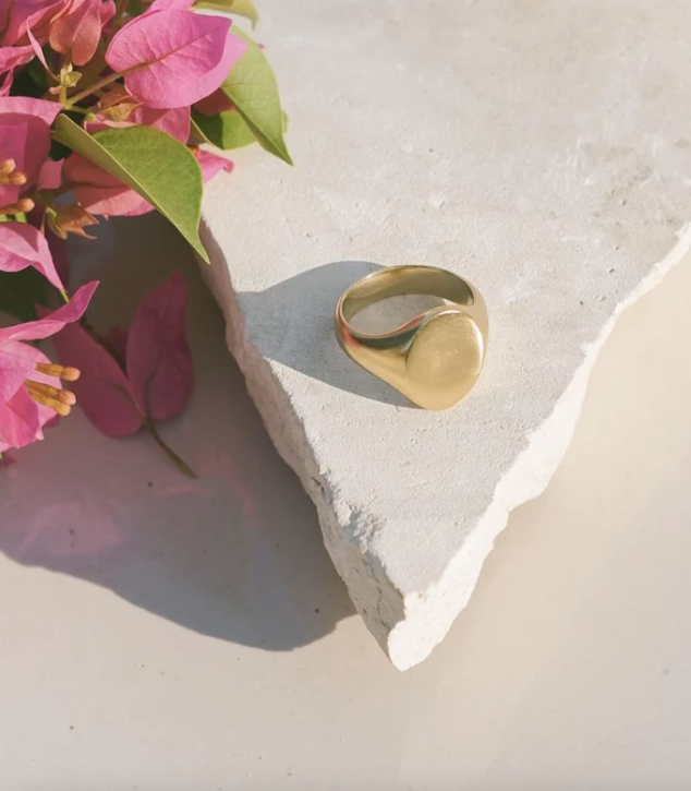 Signet Ring - Tall Oval by Satomi Studio | Botanic and Luxe